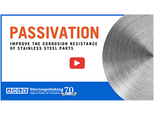 Passivation for Stainless Steel Parts | Able Electropolishing